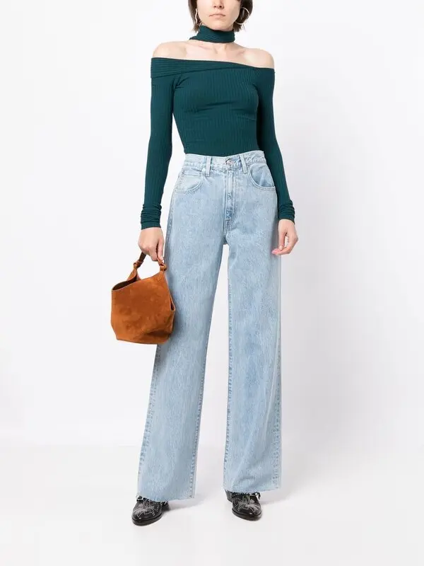 SLVRLAKE High-waisted Wide-leg Jeans