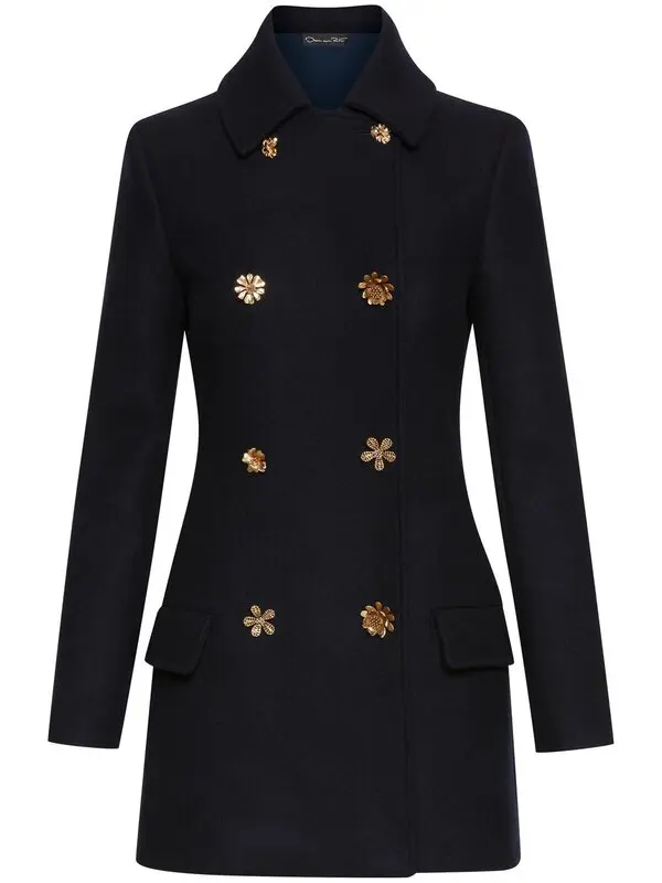 Oscar De La Renta Button-detail Blazer Dress
