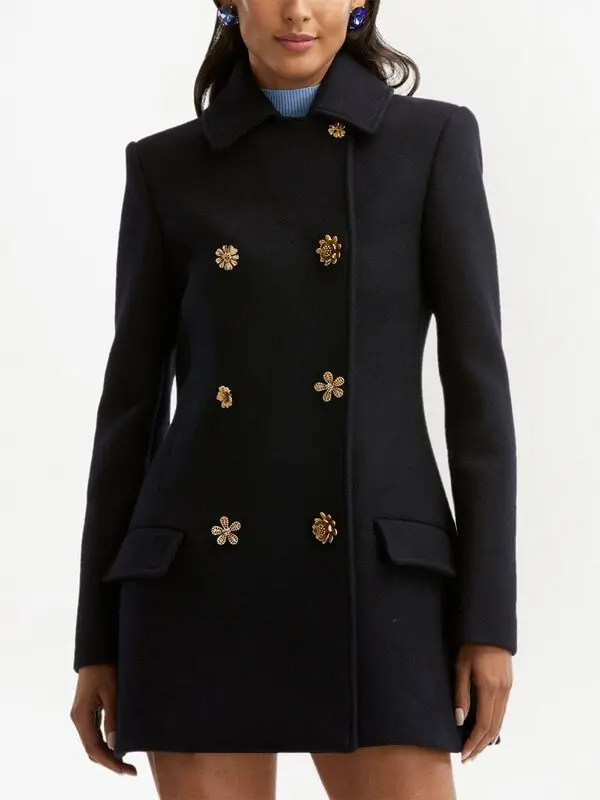 Oscar De La Renta Button-detail Blazer Dress