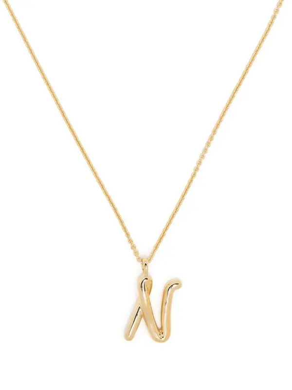 MISSOMA Curly Molten Initial Pendant Necklace - Gold