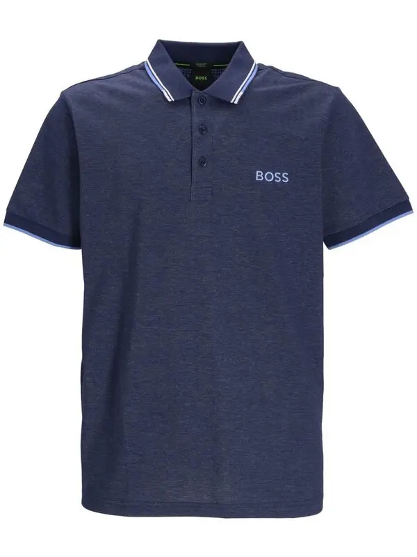 BOSS Ogo-print Cotton Poo Shirt