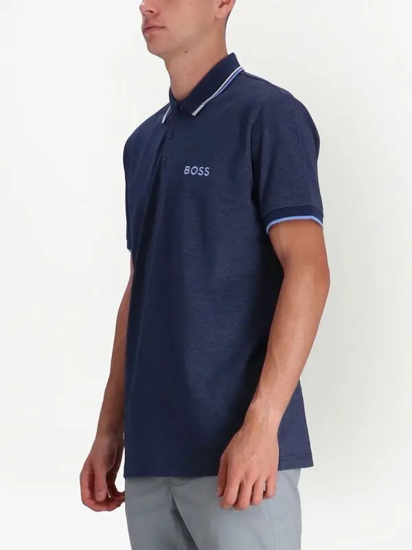 BOSS Ogo-print Cotton Poo Shirt