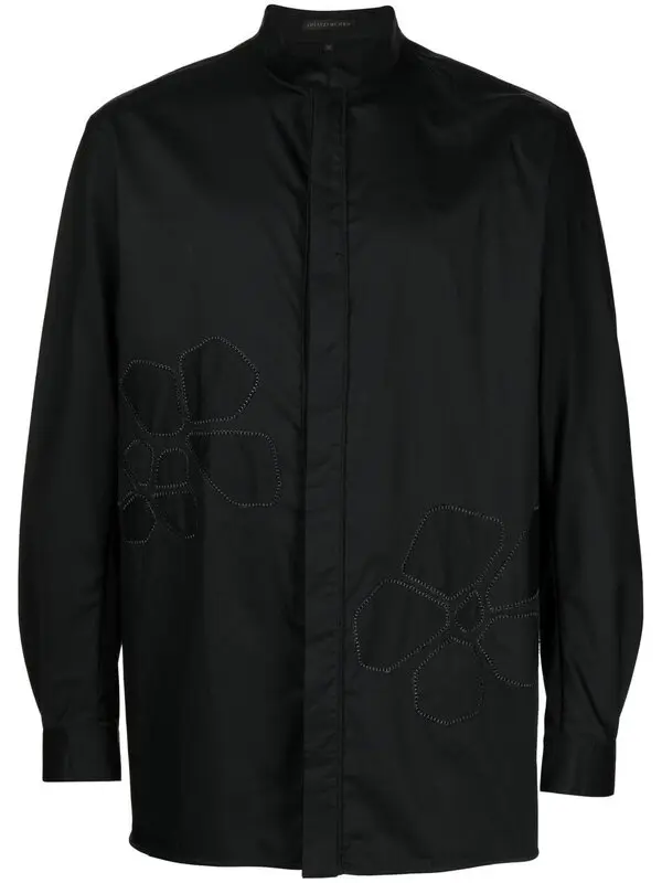 Shiatzy Chen Floral-embroidered Cotton Shirt