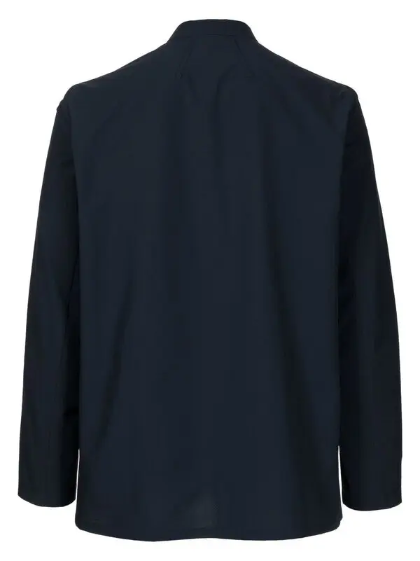 Shiatzy Chen Collarless Long-sleeved Shirt