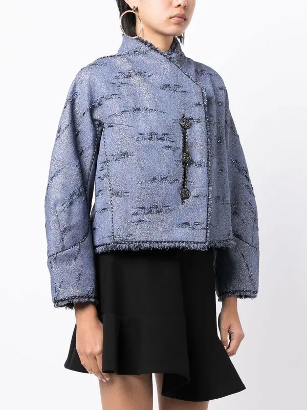 Shiatzy Chen Reminiscence Metallic-jacquard Jacket