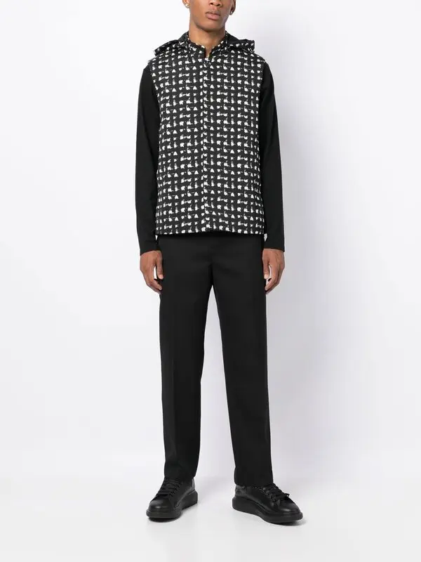 Shiatzy Chen Jacquard Hooded Gilet