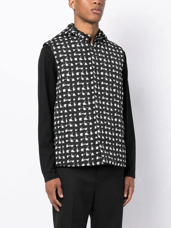 Shiatzy Chen Jacquard Hooded Gilet