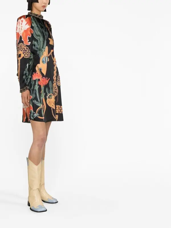 TEMPERLEY LONDON Palomino Print A-line Mini Dress