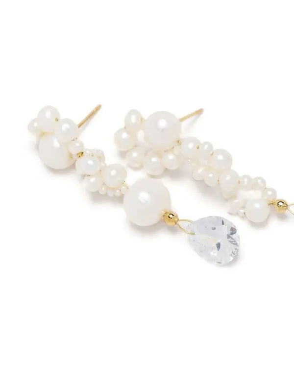Completedworks 14kt Gold-plated Pearl Drop Earrings
