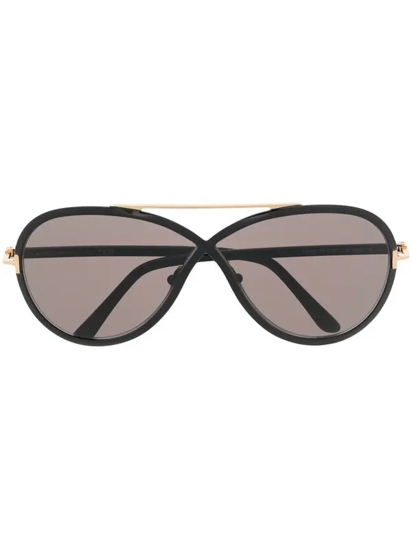 TOM FORD Round-frame Oversize Sunglasses - Black