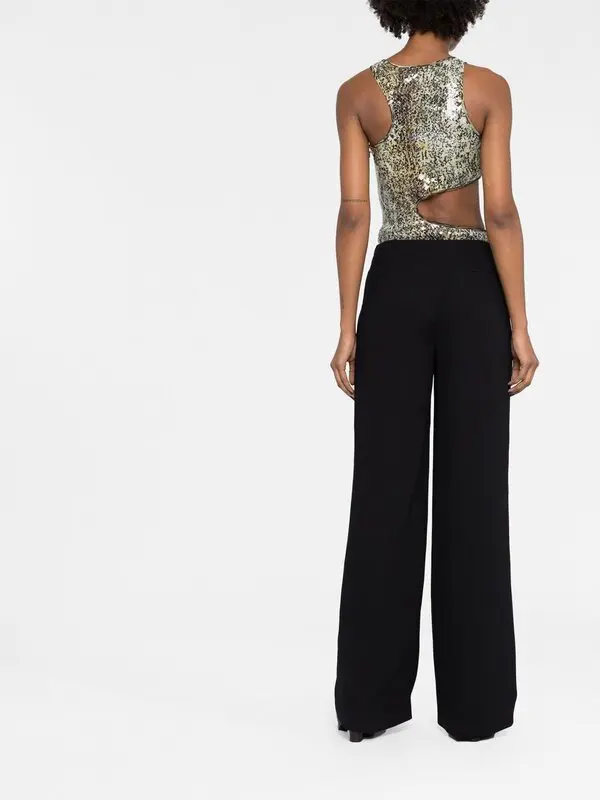 Stella McCartney High-waisted Flared Trousers - Black