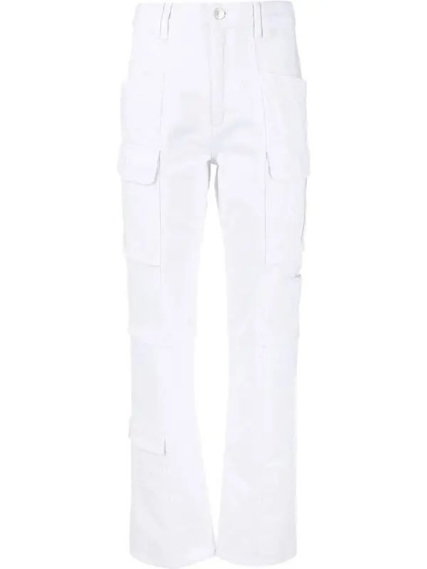 Isabel Marant Vokayo Straight-leg Jeans - White