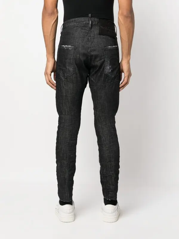 Dsquared2 Slim-cut Washed Jeans - Black
