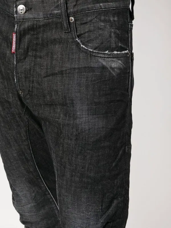 Dsquared2 Slim-cut Washed Jeans - Black