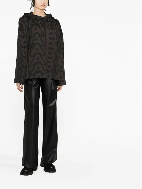 Marc Jacobs Monogram Oversized Hoodie - Black