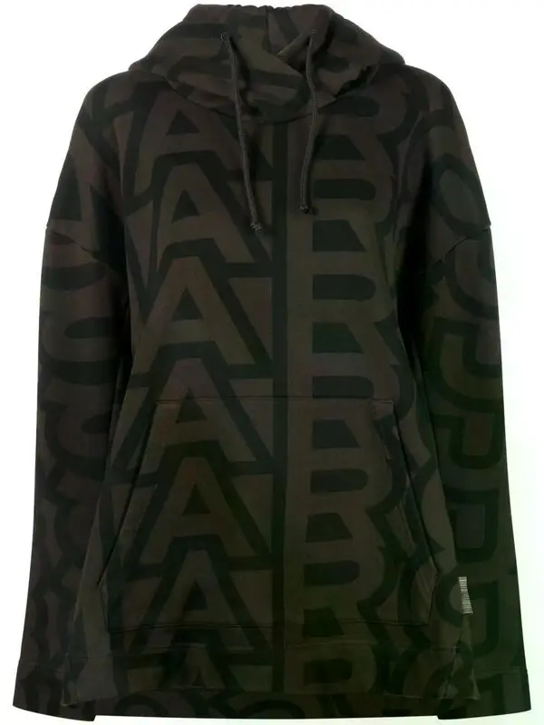 Marc Jacobs Monogram Oversized Hoodie - Brown
