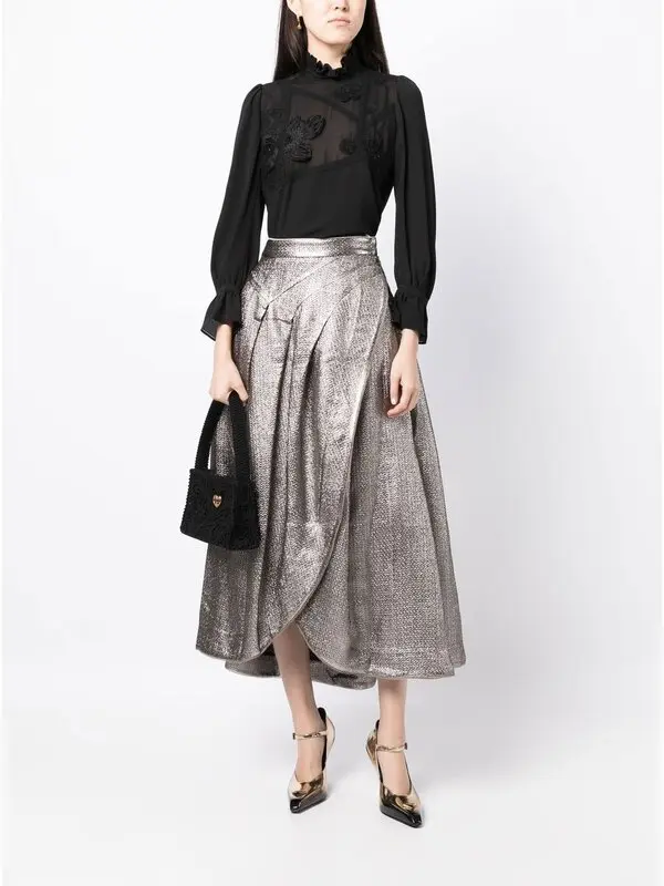 Shiatzy Chen Genisis Asymmetric Wrap Skirt