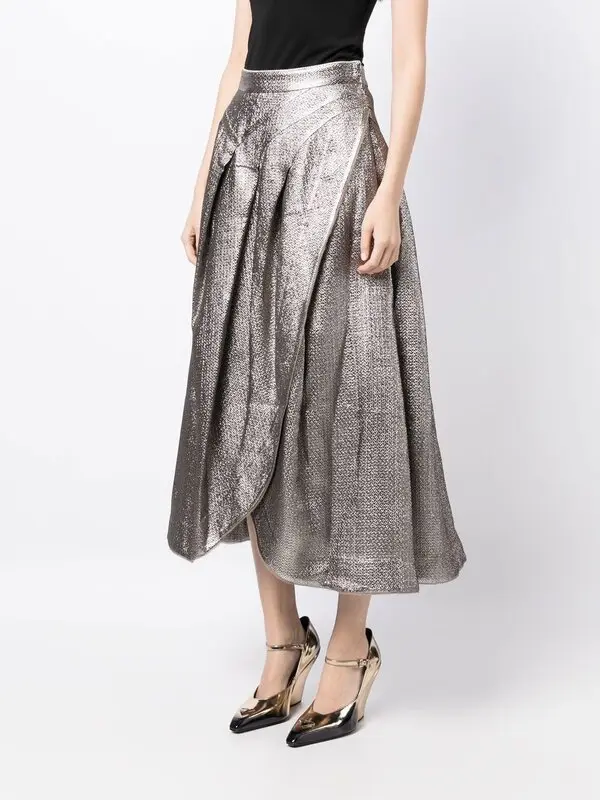 Shiatzy Chen Genisis Asymmetric Wrap Skirt