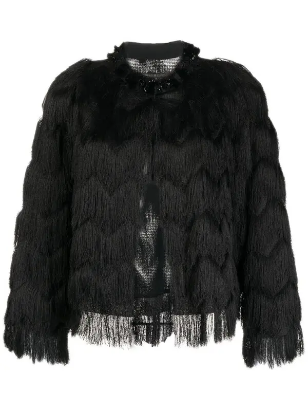 Shiatzy Chen Burning Fire Fringe Jacket