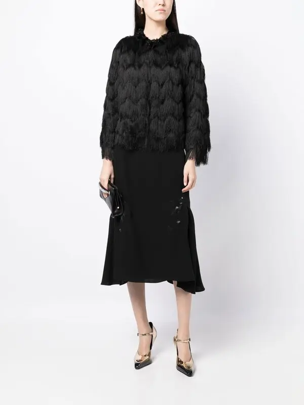 Shiatzy Chen Burning Fire Fringe Jacket