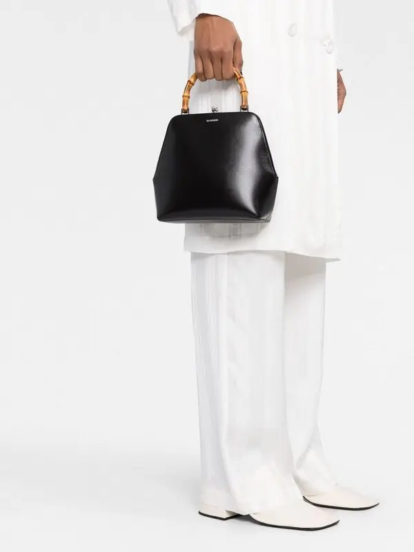 JIL SANDER Goji Bamboo Small Top Handle Bag