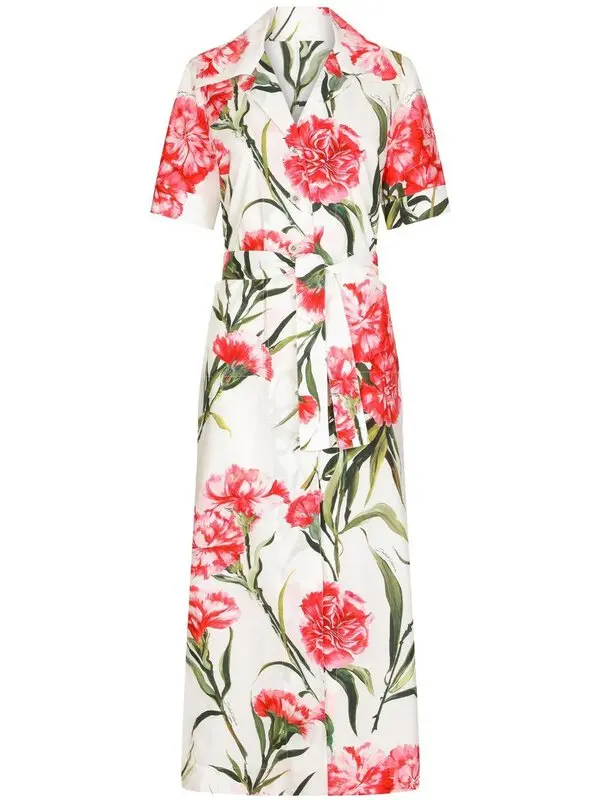 Dolce & Gabbana Floral-print Shirt Dress