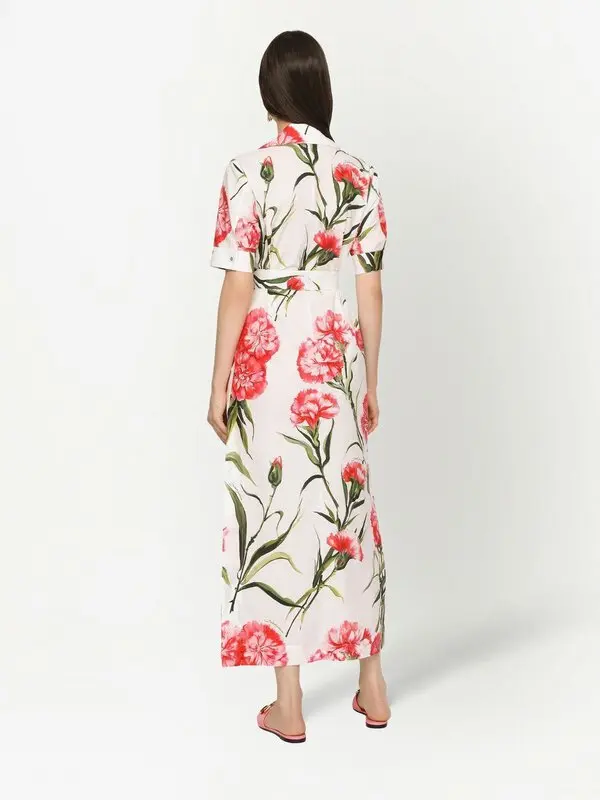 Dolce & Gabbana Floral-print Shirt Dress