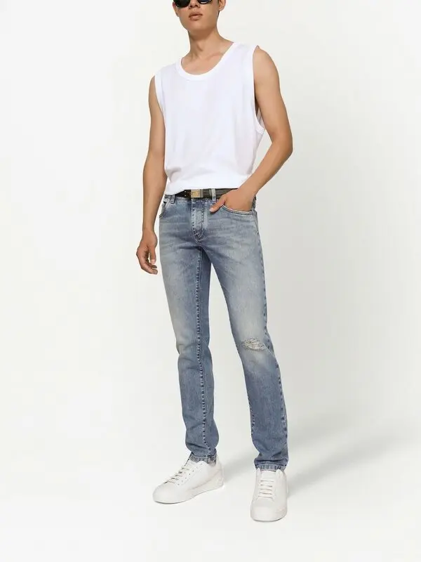 Dolce & Gabbana Distressed Skinny Jeans