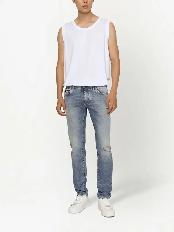 Dolce & Gabbana Distressed Skinny Jeans