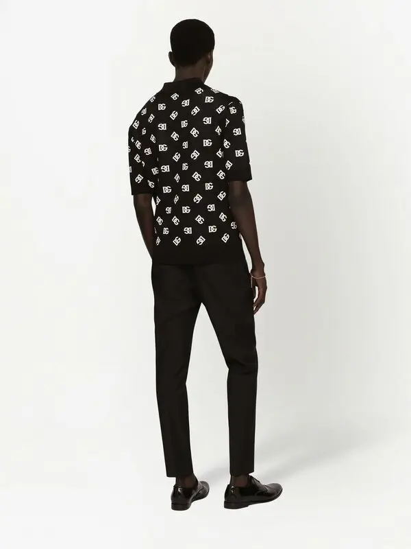 Dolce & Gabbana Logo-embroidered Trousers - Black
