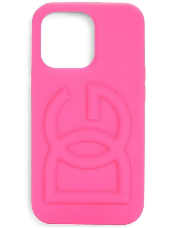 Dolce & Gabbana 3d-logo Iphone 13 Pro Case - Pink