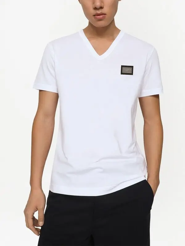Dolce & Gabbana V-neck T-shirt - White