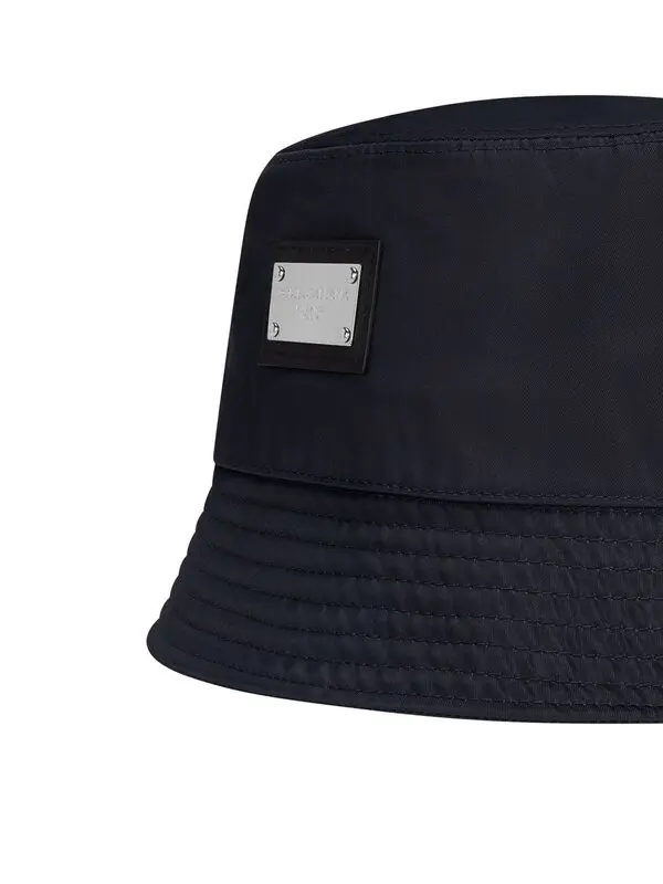 Dolce & Gabbana Logo-appliqué Bucket Hat - Blue