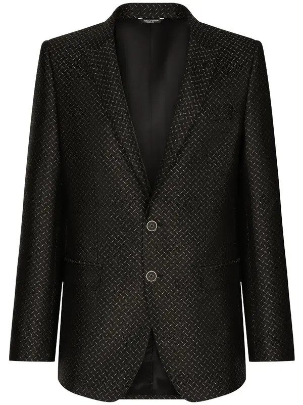 Dolce & Gabbana Martini-fit Jacquard Single-breasted Suit