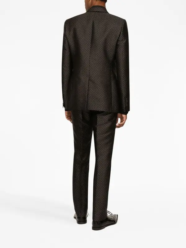 Dolce & Gabbana Martini-fit Jacquard Single-breasted Suit