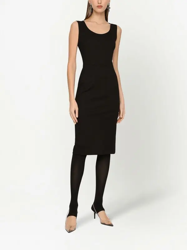 Dolce & Gabbana Milano-rib Sleeveless Midi Dress