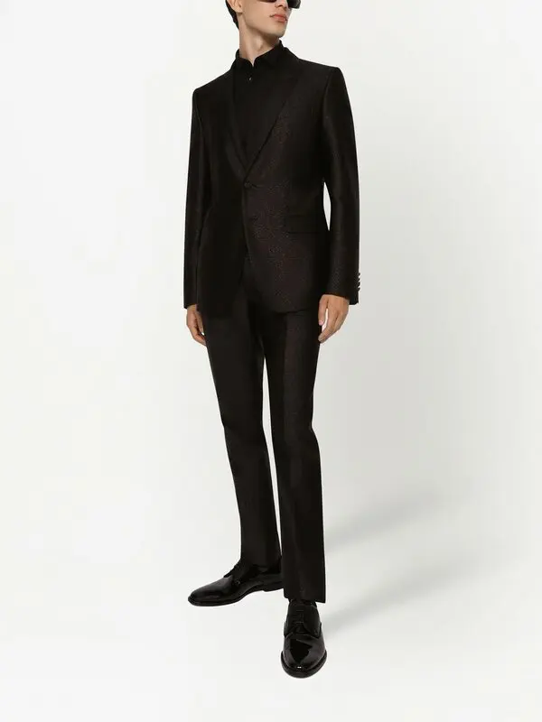 Dolce & Gabbana Gold-fit Cotton Tuxedo Shirt