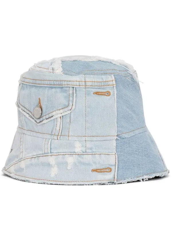 Dolce & Gabbana Patchwork-denim Bucket Hat - Blue