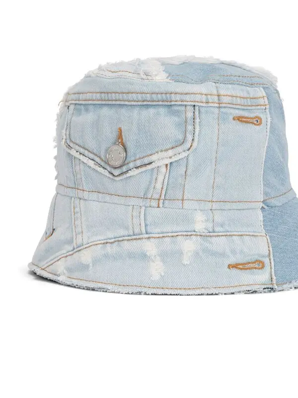 Dolce & Gabbana Patchwork-denim Bucket Hat