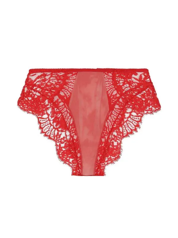 Dolce & Gabbana High-waisted Lace Briefs - Red