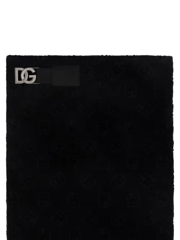 Dolce & Gabbana Dg Monogram Jacquard Beach Towel