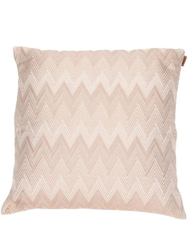 Missoni Zigzag-pattern Feather Down Cushion - Neutrals