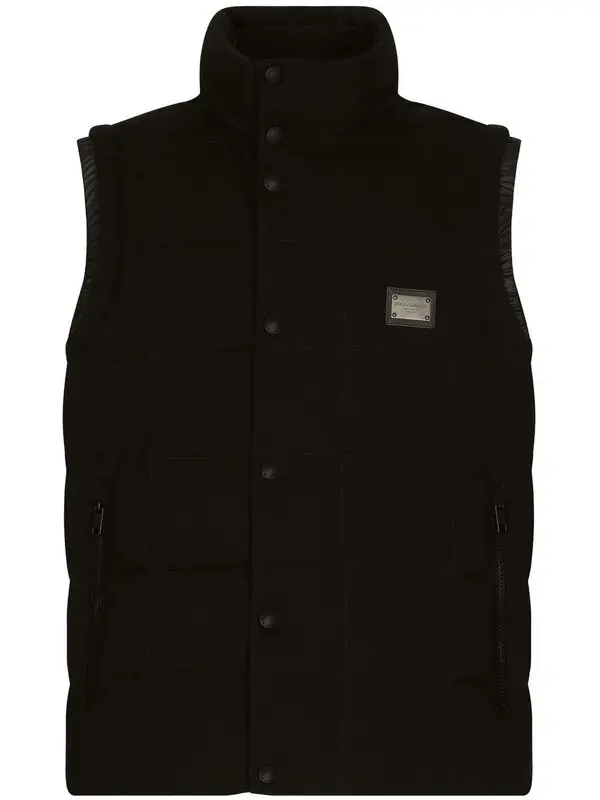 Dolce & Gabbana Logo-tag Padded Vest - Black