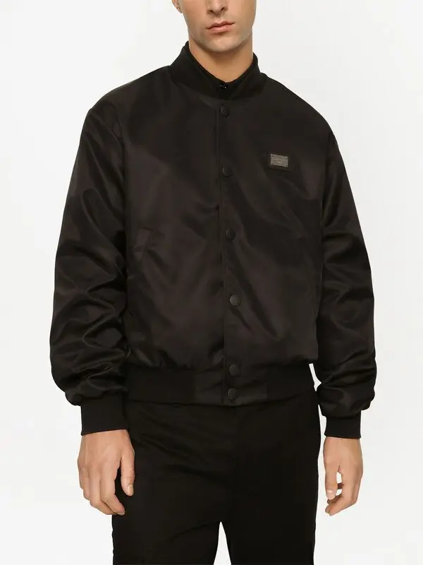 Dolce & Gabbana Dg Essentials Logo-plaque Bomber Jacket