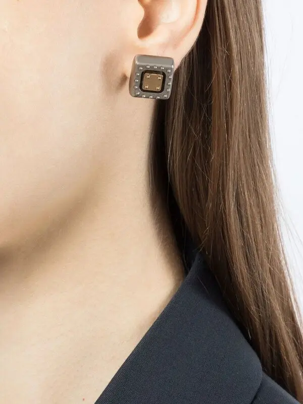 Ports 1961 Two-tone Square Earrings