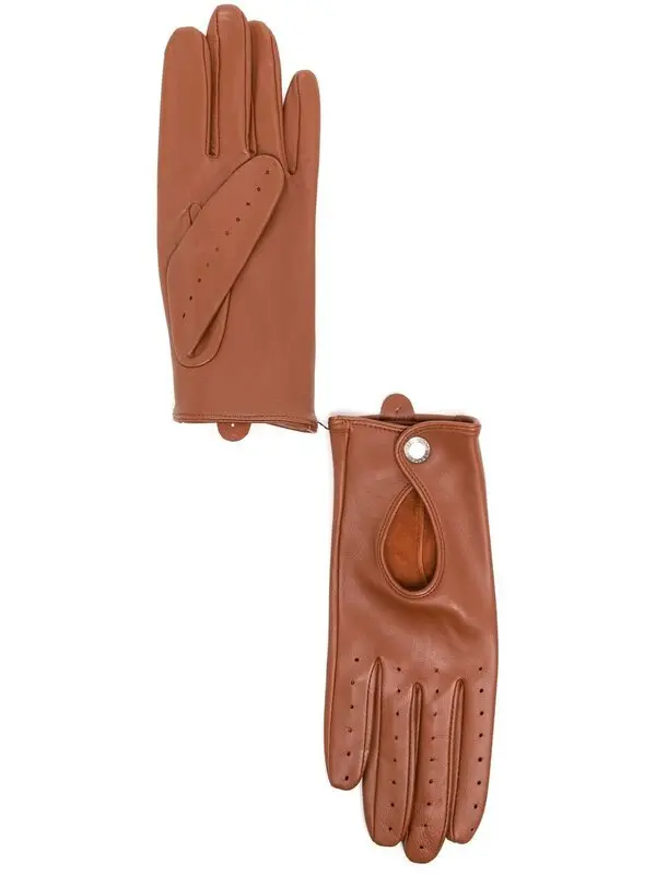 DENTS Thruxton Leather Driving Gloves - Brown