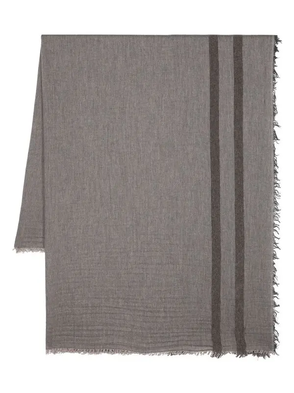FORME D'EXPRESSION Stripe-print Knit Scarf - Brown