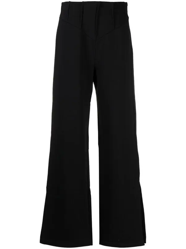 Gcds Wide-leg Jersey Trousers