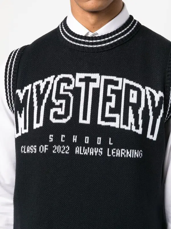 MSFTS Intarsia-knit Logo Vest