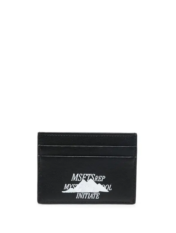 MSFTS Logo-print Card Holder - Black